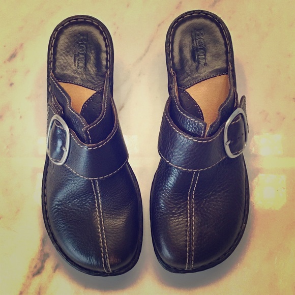 Born | Shoes | Born Leather Clogs With Buckle | Poshmark